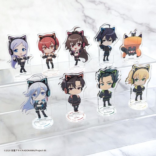 Eighty Six Blanc Cafe Chibi Stands